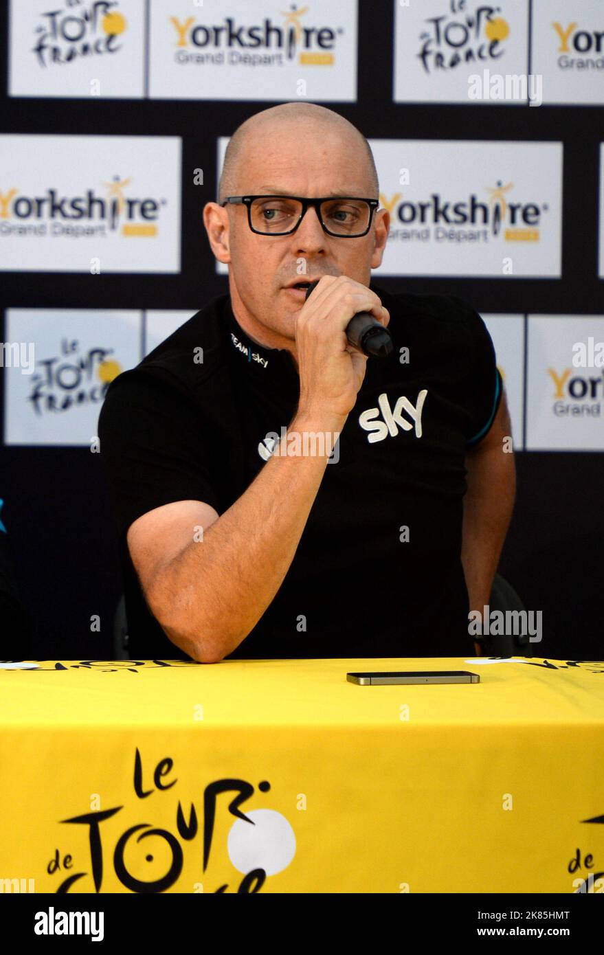 Team Sky Cycle Racing Team principal Sir Dave Brailsford during a team ...