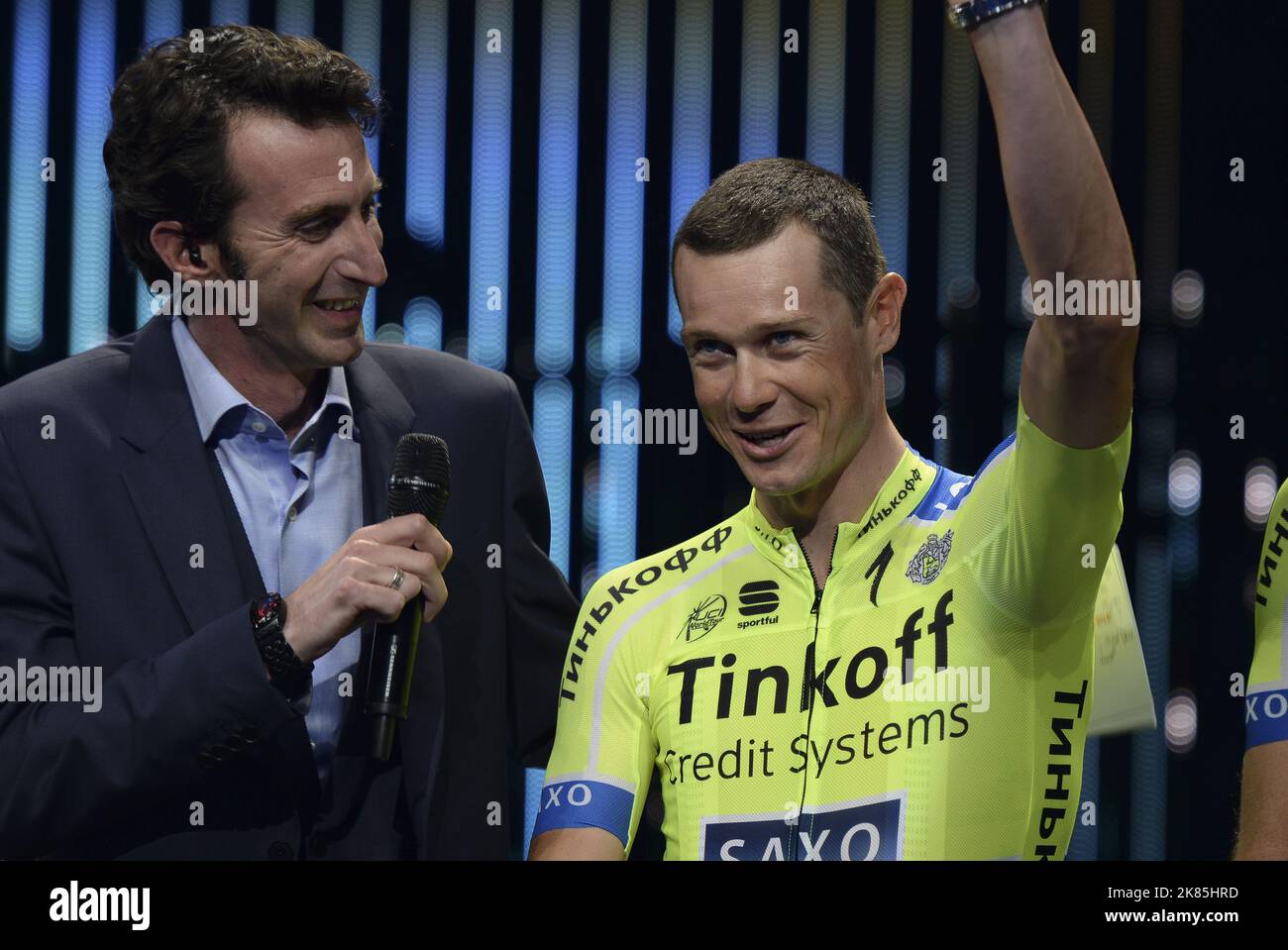 Tour de France 2014. The Opening ceremony in Leeds, UK. Nicolas Roch ...
