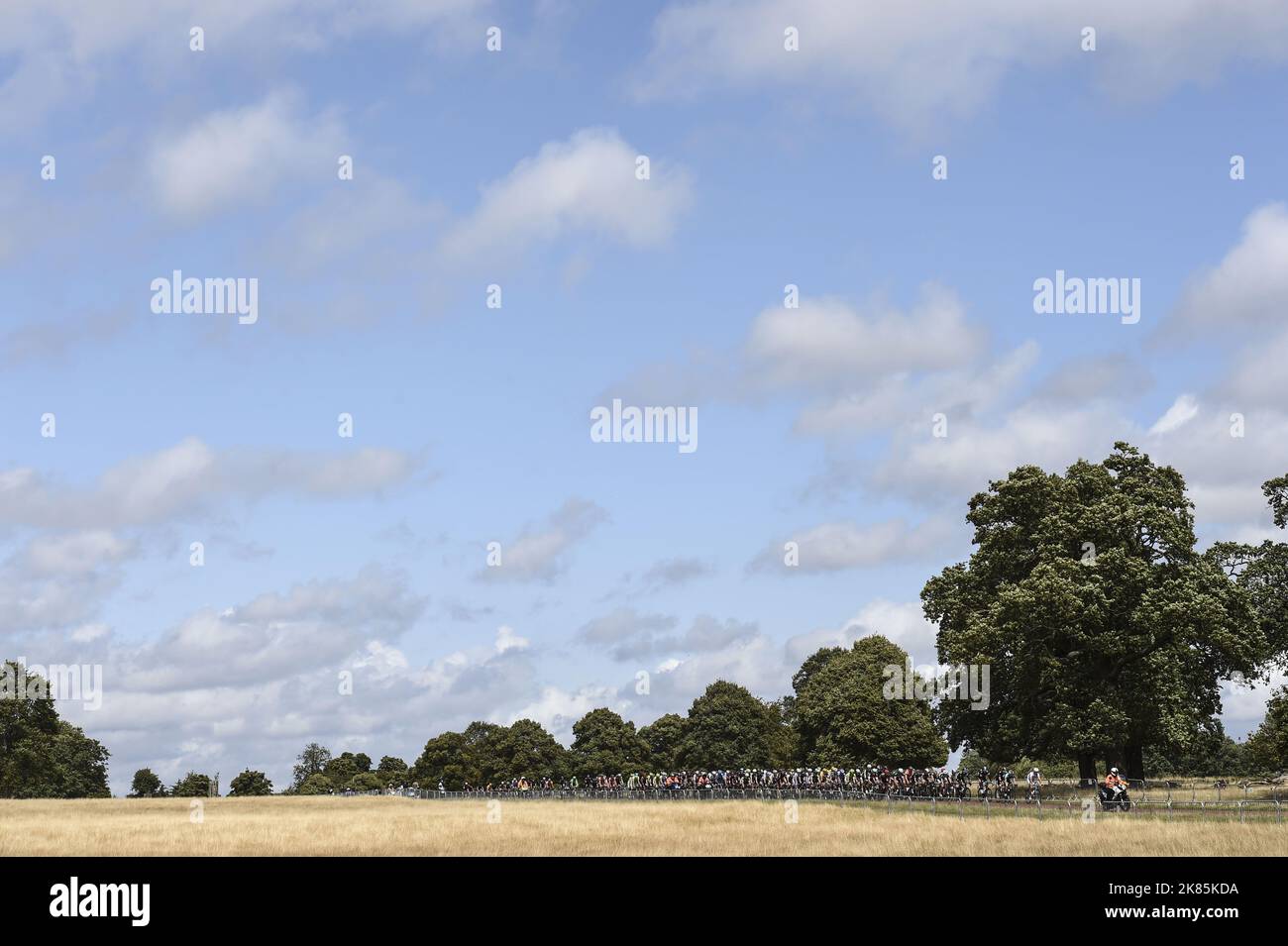 The Peleton ride through Richmond Park Stock Photo - Alamy