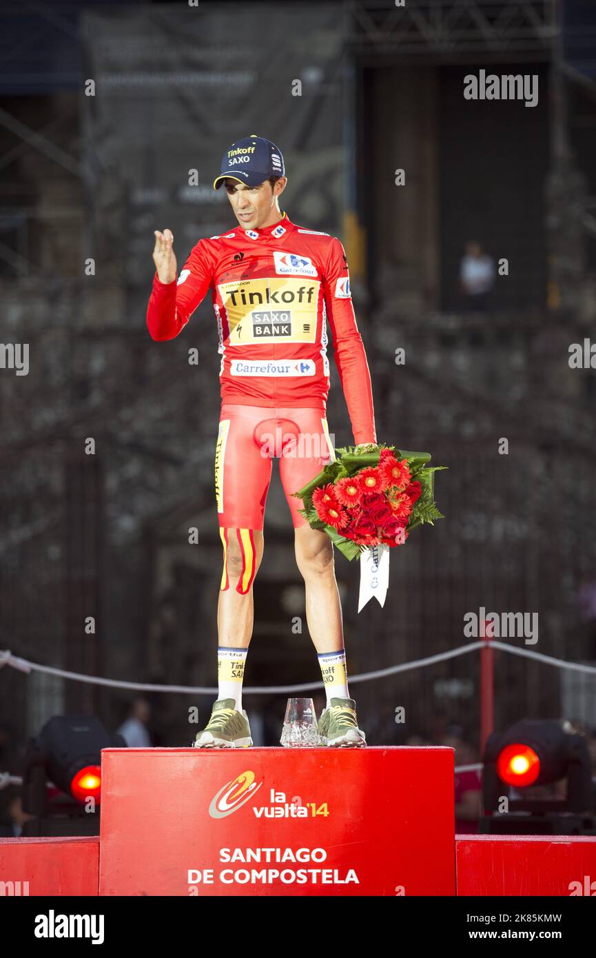 Alberto Contador wins the 2014 Vuelta Espana Stock Photo - Alamy