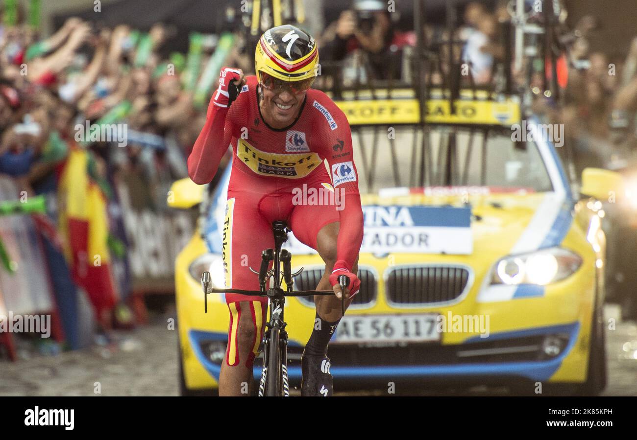 Alberto Contador wins the 2014 Vuelta Espana Stock Photo - Alamy