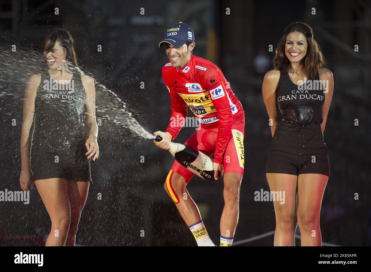 Alberto Contador wins the 2014 Vuelta Espana Stock Photo - Alamy