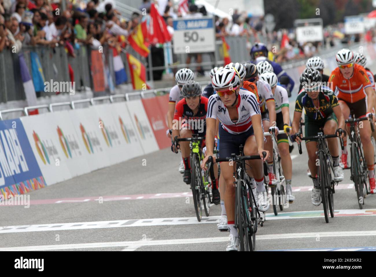 The peleton during the race Stock Photo - Alamy