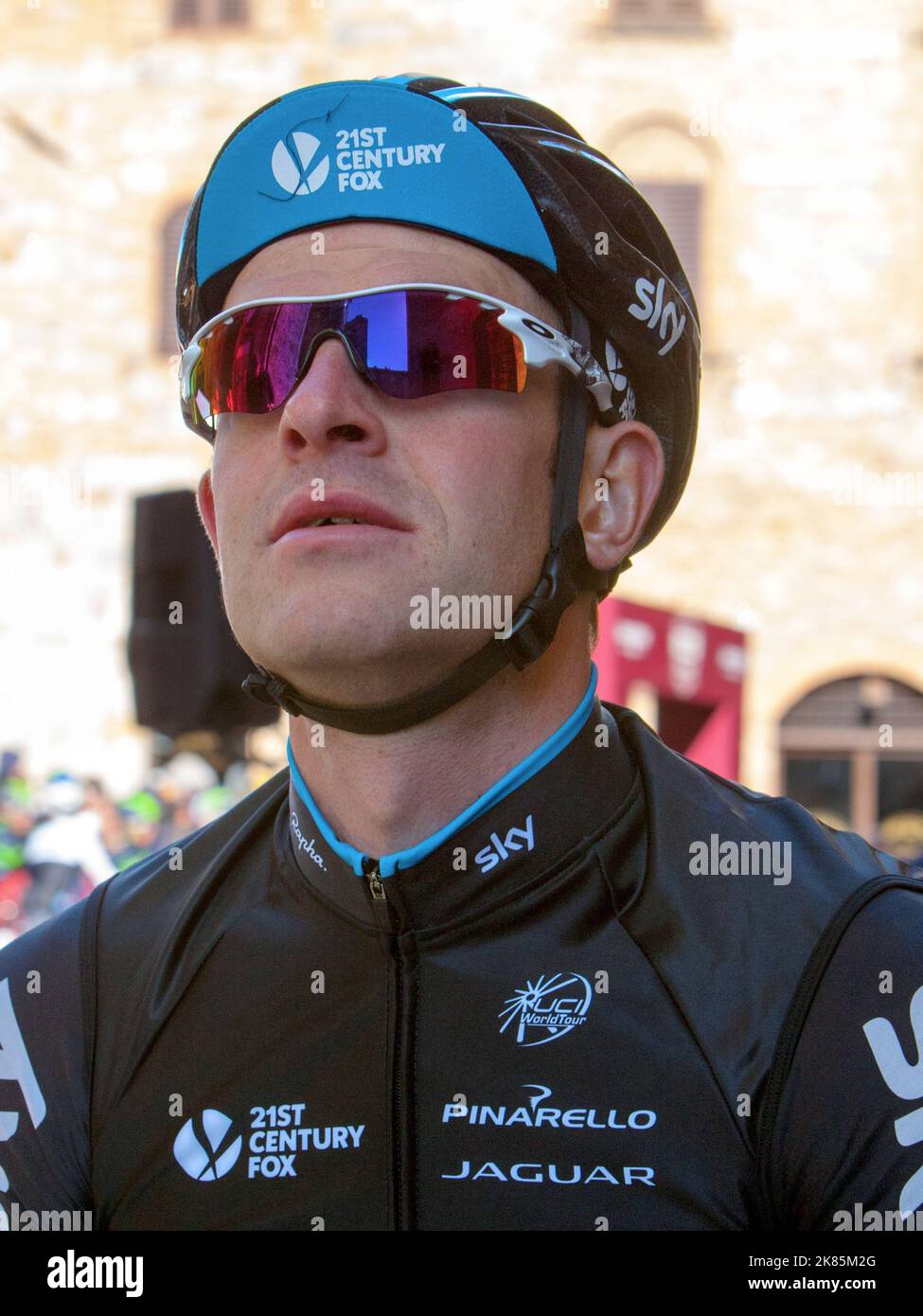Ian Stannard during the Strada Bianchi Eroica 2015 Stock Photo - Alamy