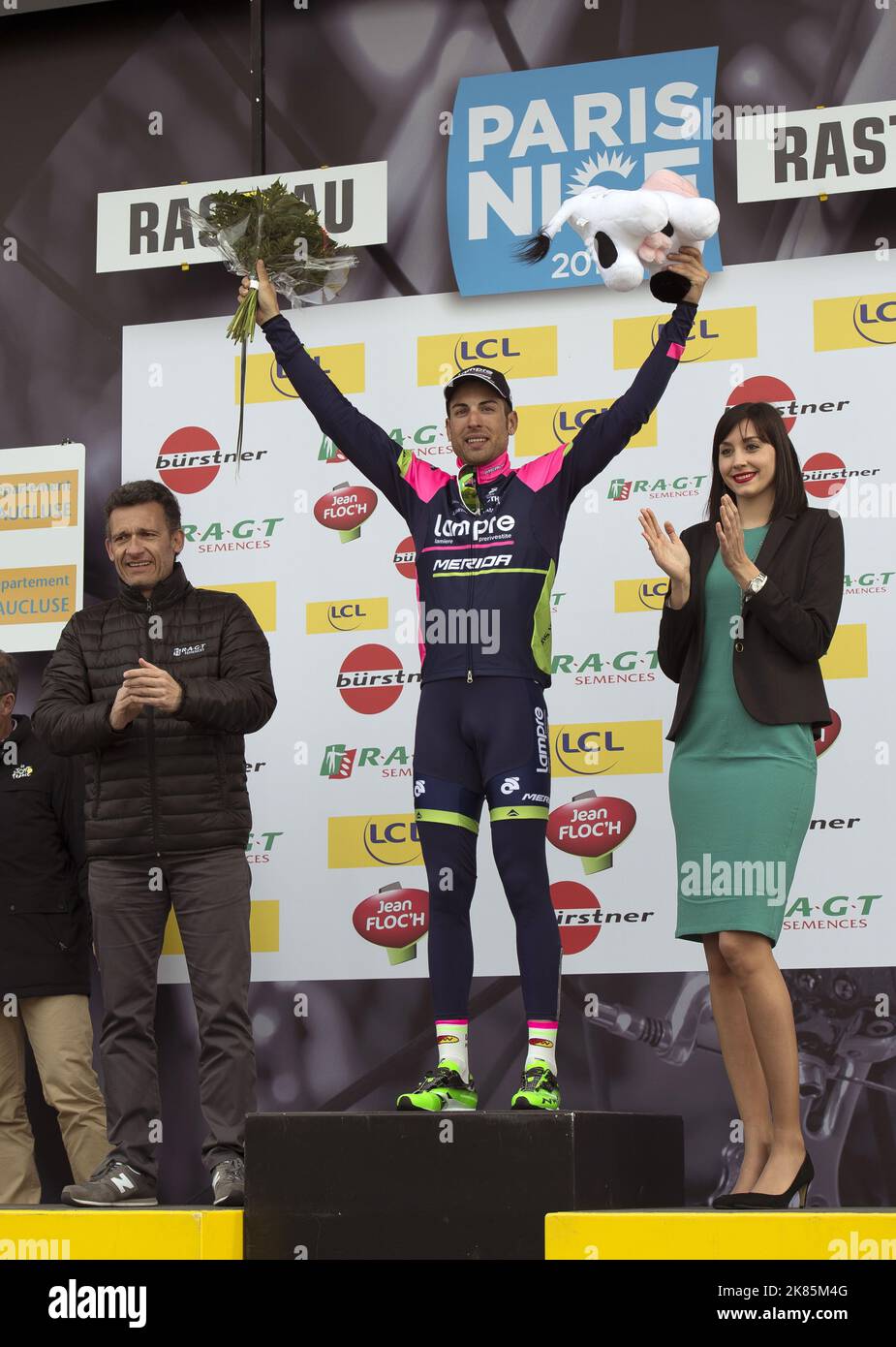Davide Cimolai team Lampre- Merida wins the stage in Rasteu - 2nd place ...