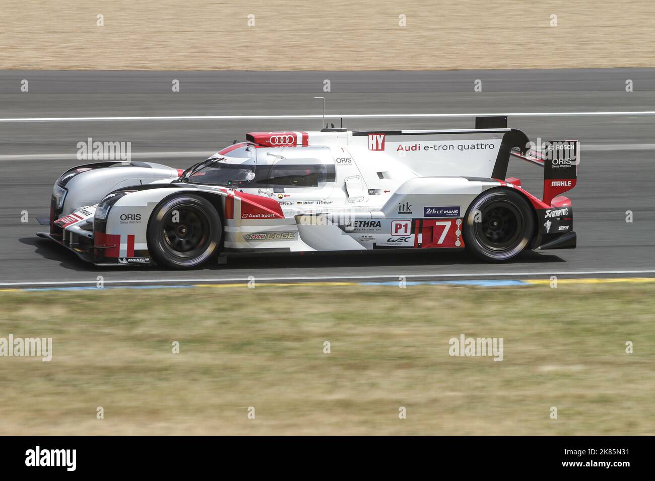 Race leading Audi #7 of last years champions Marcel Fassler, Andre ...