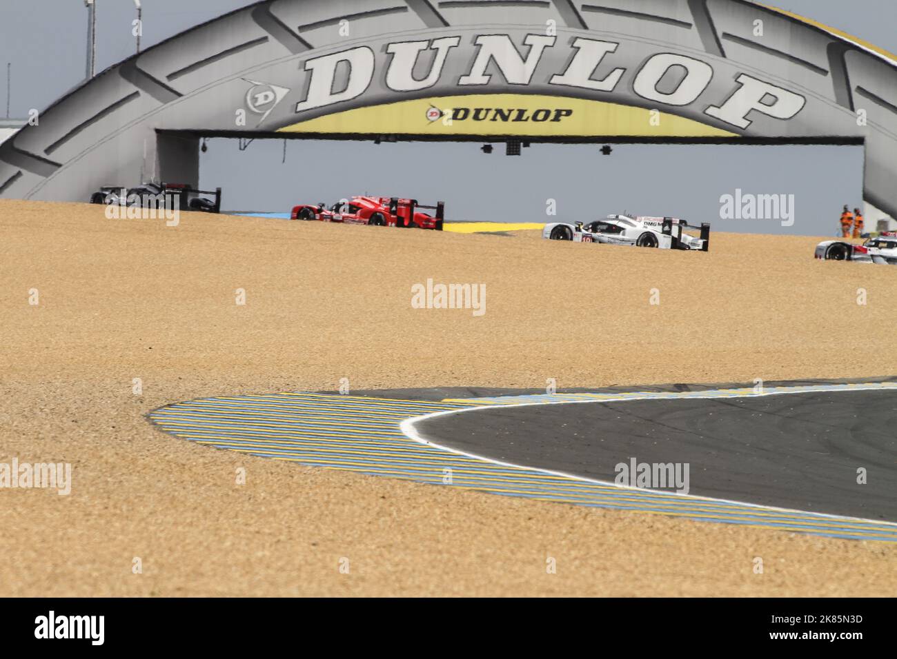 Porsches now in the order 18,17,19 when they pass under the famous ...