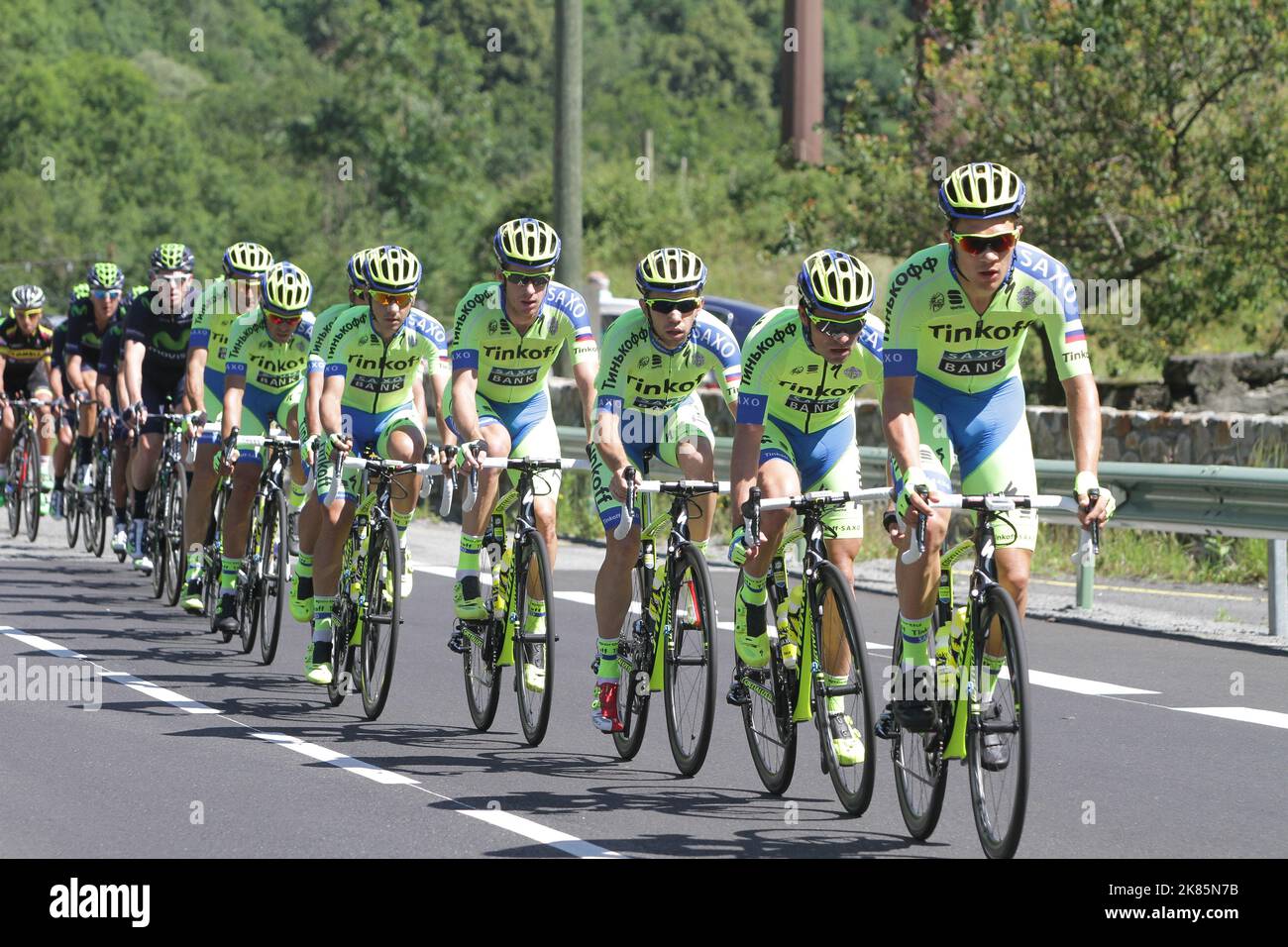 Tinkoff Saxo team, Quintana Colombia Movistar team, and mountains ...