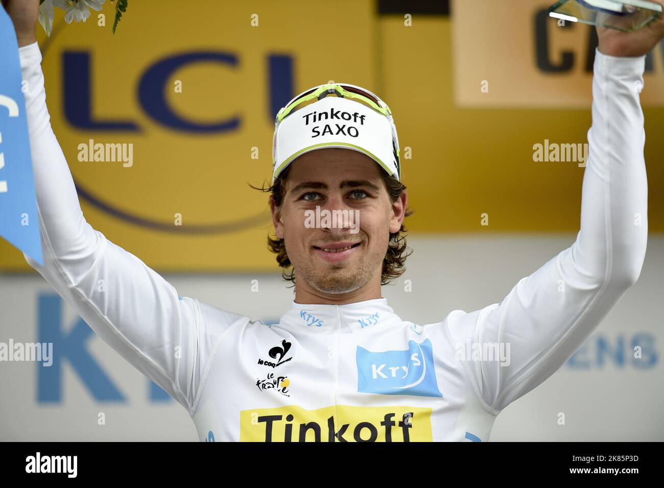 On the finish line in Cambrai, France - Peter Sagan takes the overall ...