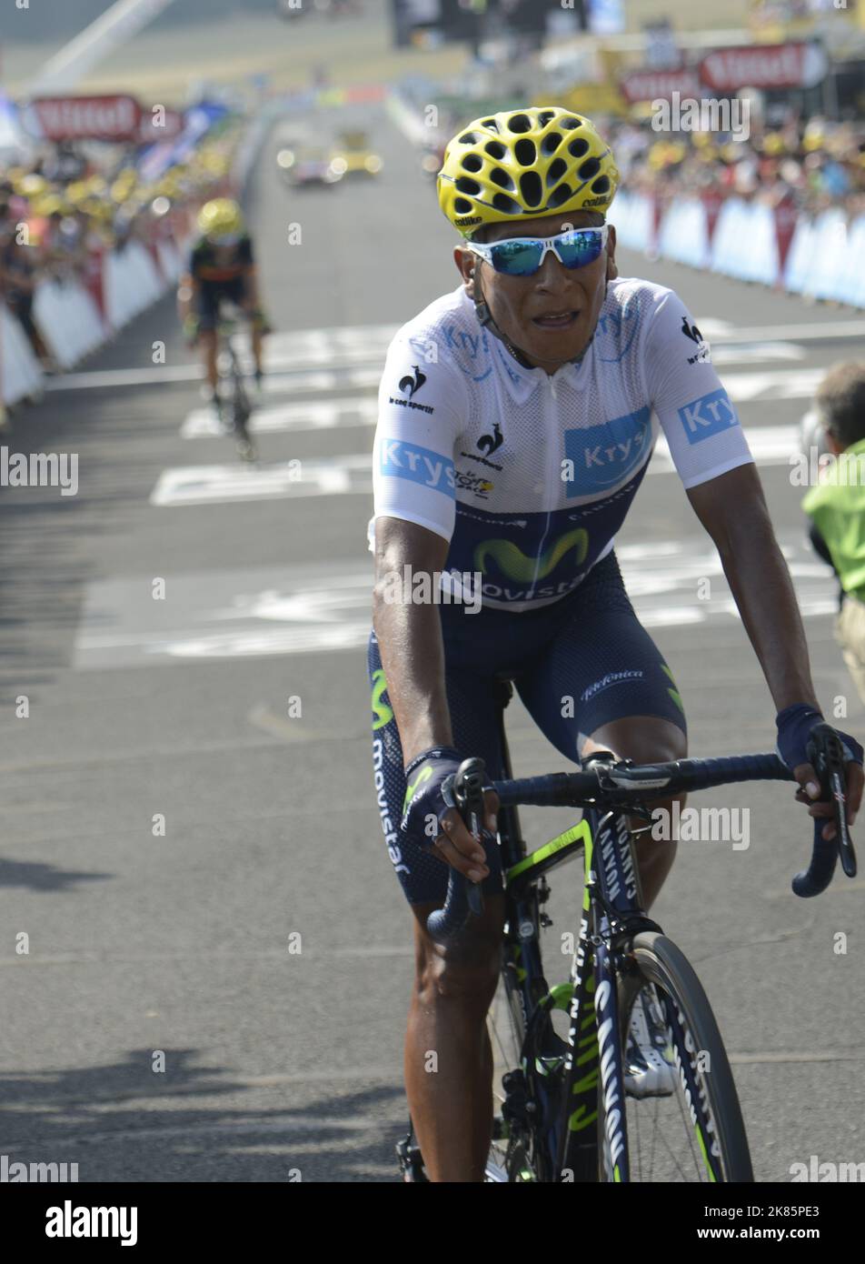 Movistar's Nairo Alexander Quintana Stock Photo - Alamy