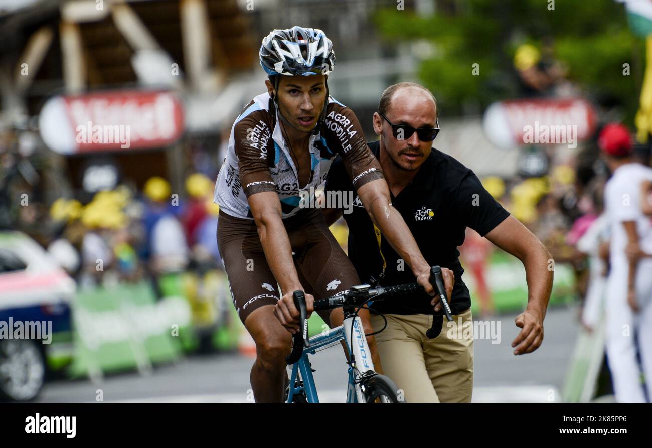 Tour de France 2015 Stage 17 Pra Loup finish line AG2R La Mondiale's ...