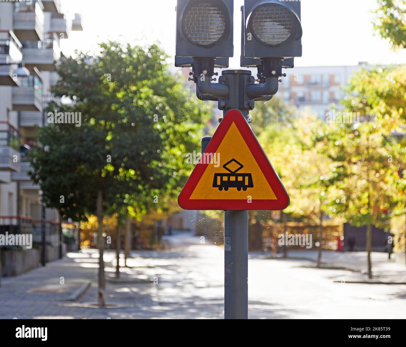 traffic sign meaning, warning for crossing with rail traffic without ...