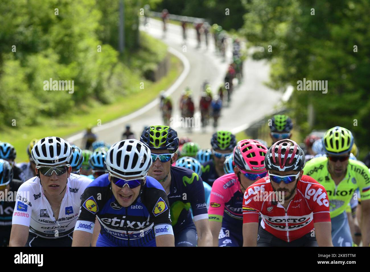 Action from stage 10, Campi Bisenzio - Sestola Stock Photo - Alamy