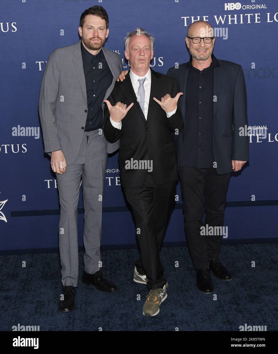 Los Angeles, USA . 20th Oct, 2022. (L-R) David Bernad, Mike White and ...
