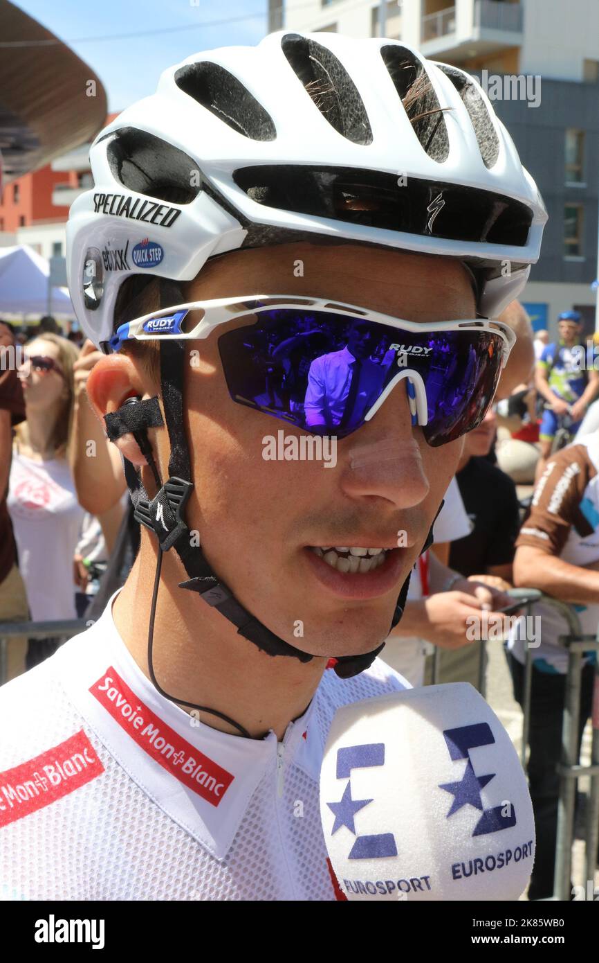 Julian Alaphilippe France Etixx Quick Step pre stage interview st6 ...