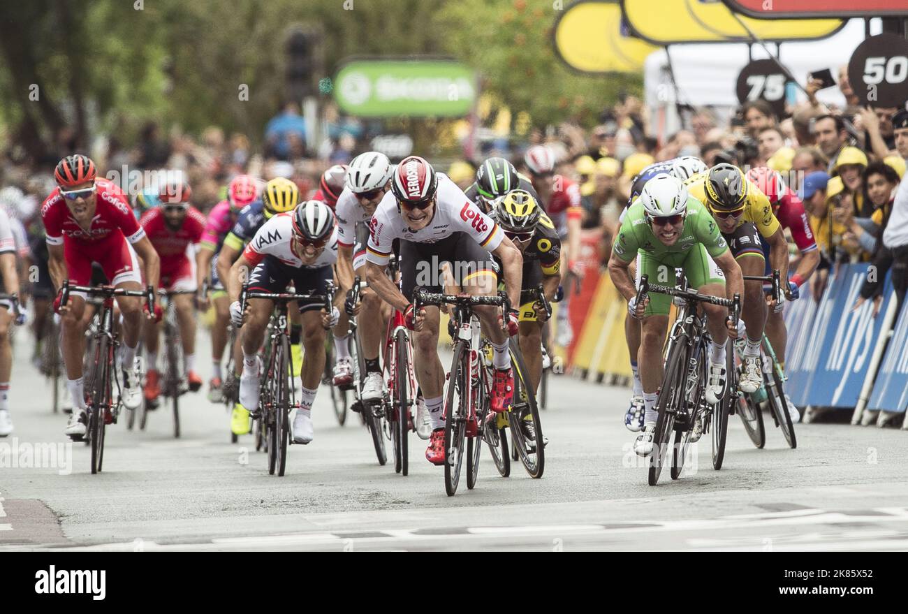 Tour de France stage 3 - Granville to Angers - Mark Cavendish in the ...