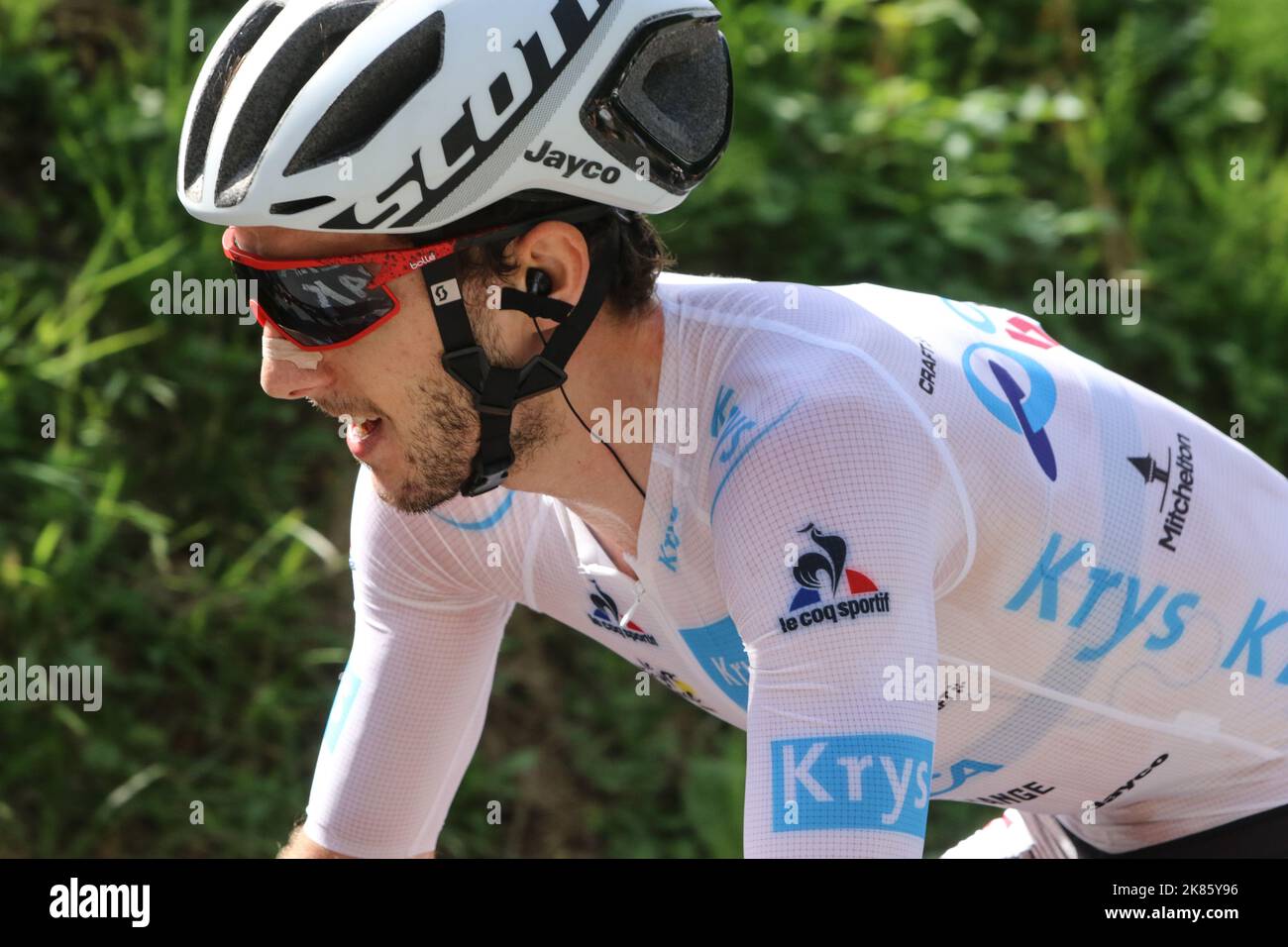 Adam Yates GB Orica BikeExchange finished 16th Stock Photo - Alamy