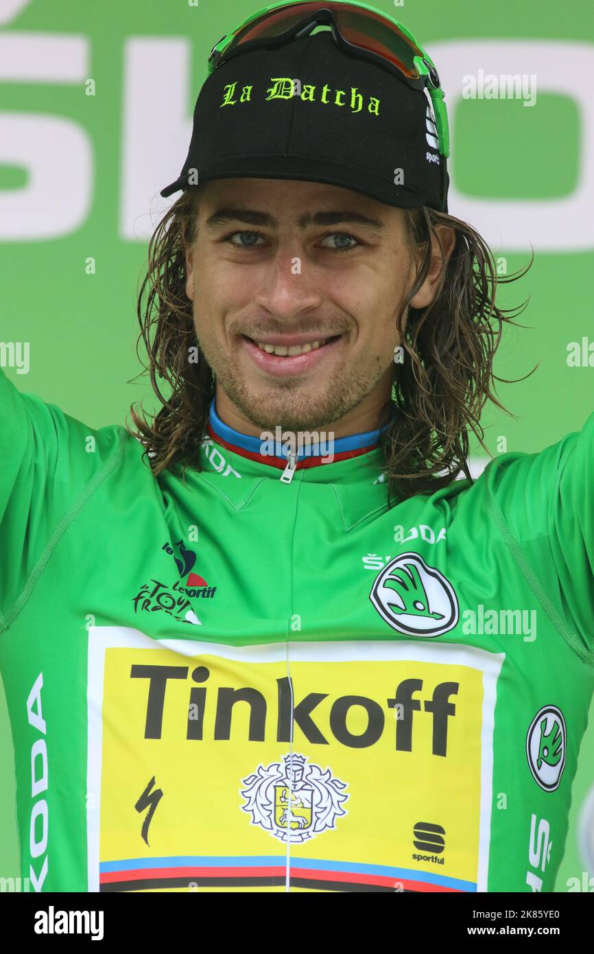 Slovakian Peter Sagan - Team Tinkoff wins the green jersey again Stock ...