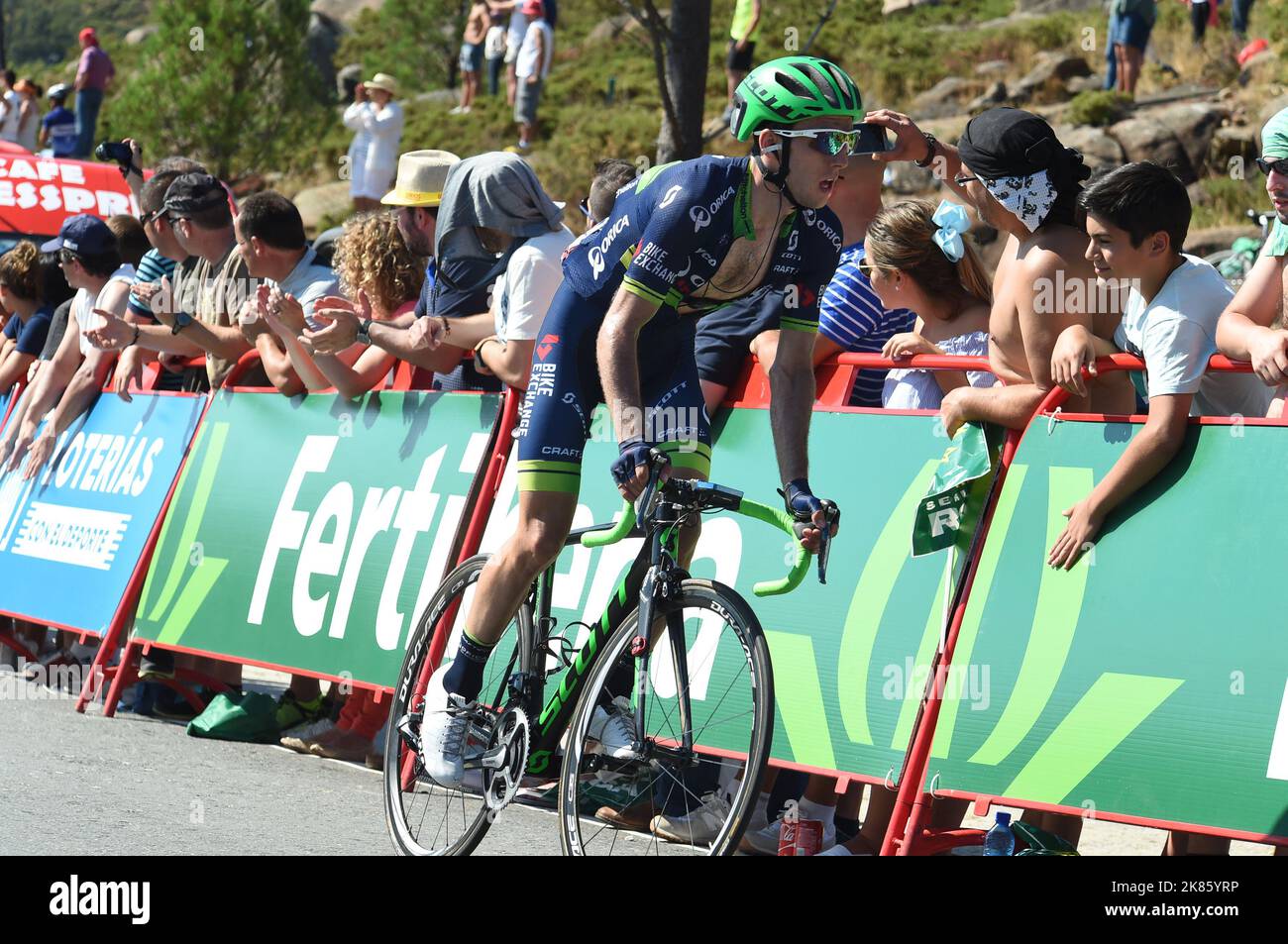 Simon Yates GB orica BE - Stage 3 - Marin - Mirador Ezaro Stock Photo ...