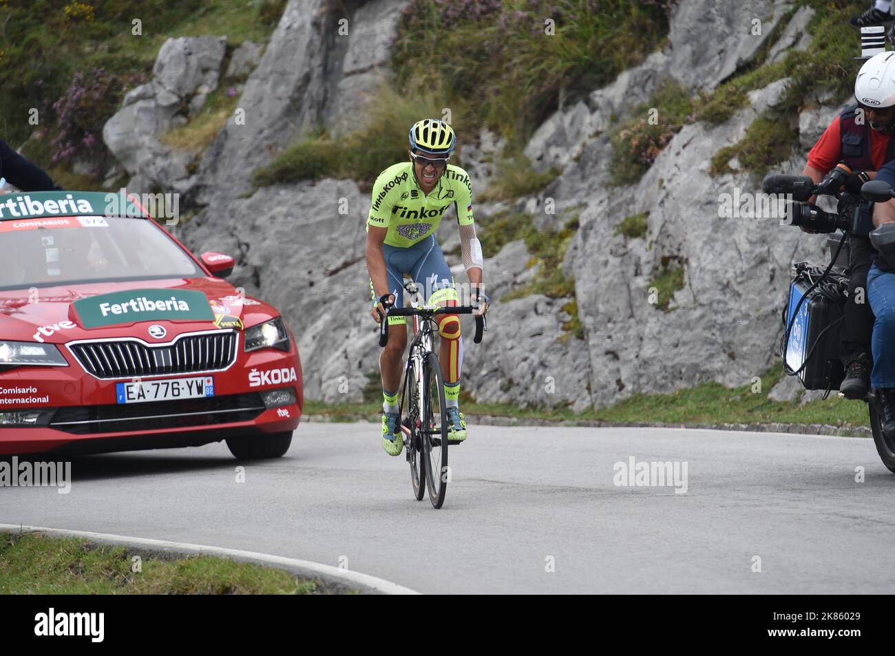 Spain's Alberto Contador - Team Tinkoff - - Stage 10 - Lugones - Lagos ...