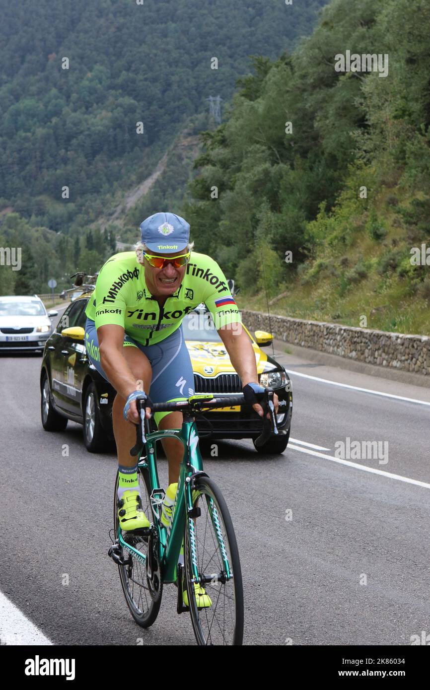 Team Owner Oleg Tinkoff riding the course - Tour of Spain 2016 - Stage ...