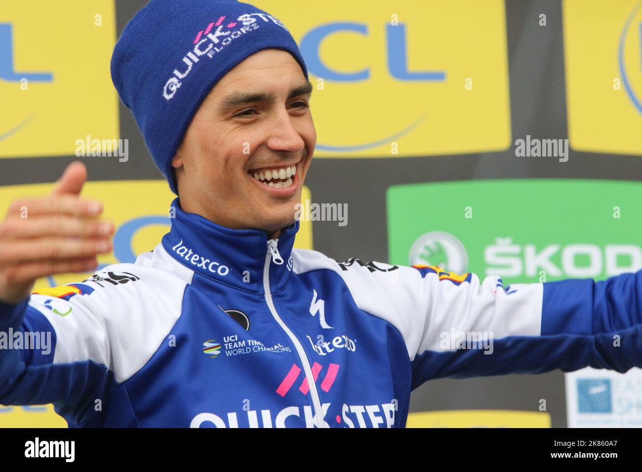 Julian Alaphilippe of Quick Step won stage 4 Stock Photo - Alamy