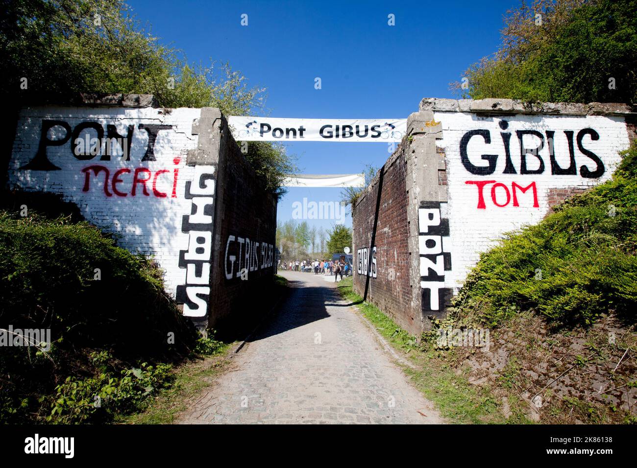 Pont Gibus on the Wallers section of cobbles bids farewell to Tom ...