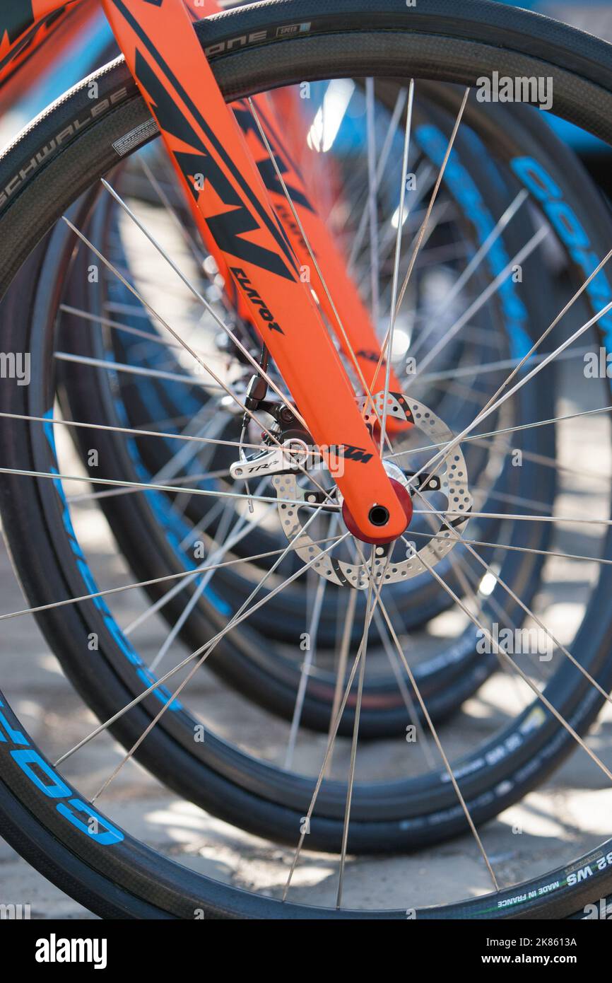 Disc brakes in use on the 115th edition Stock Photo - Alamy