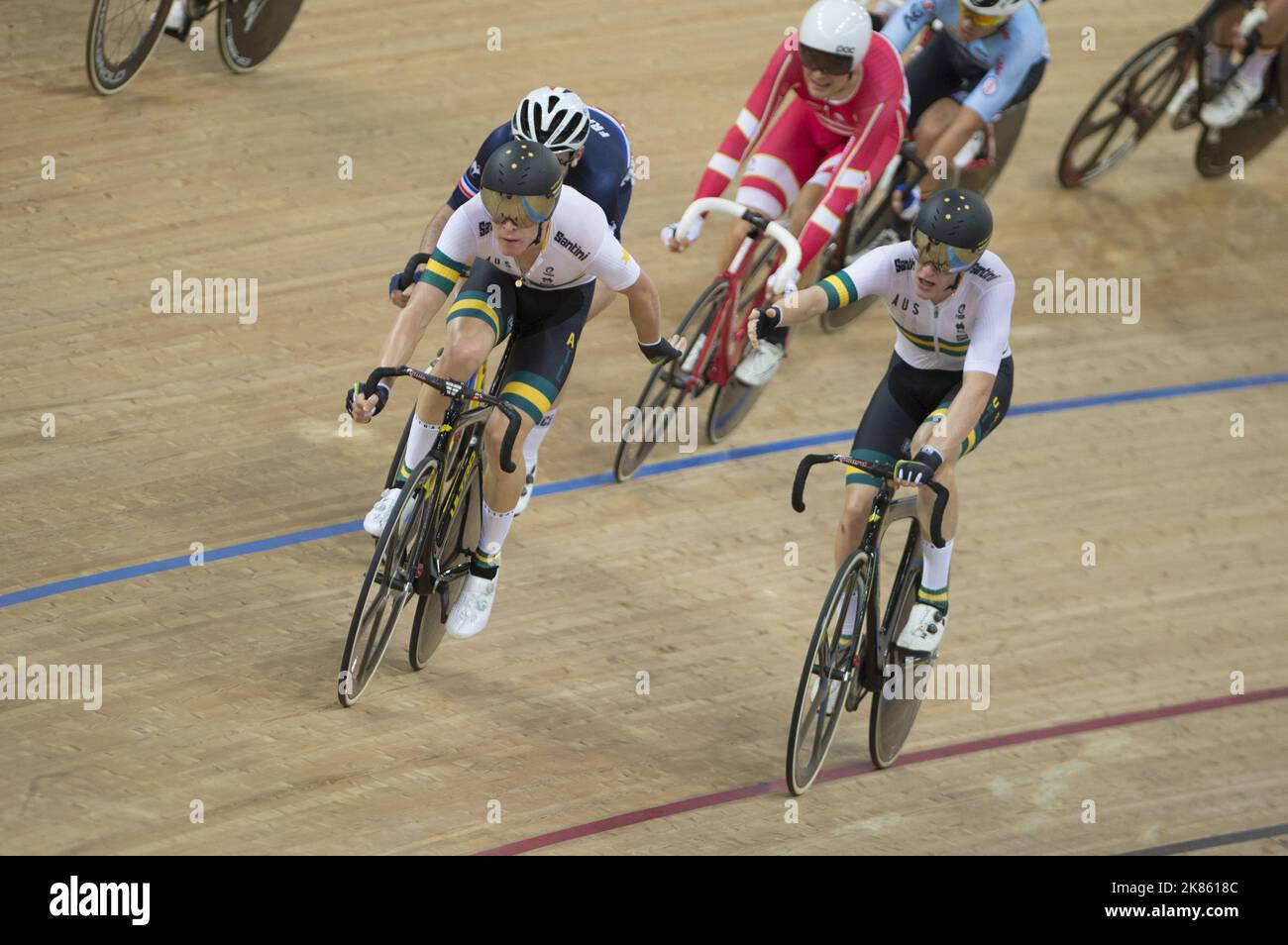 Cameron Meyer and Callum Scotston of Australia, second in the men's ...
