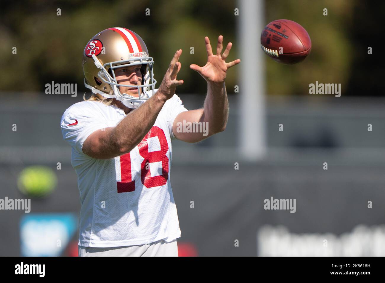 Oct 20, 2022; Santa Clara, California, USA; San Francisco 49ers punter ...
