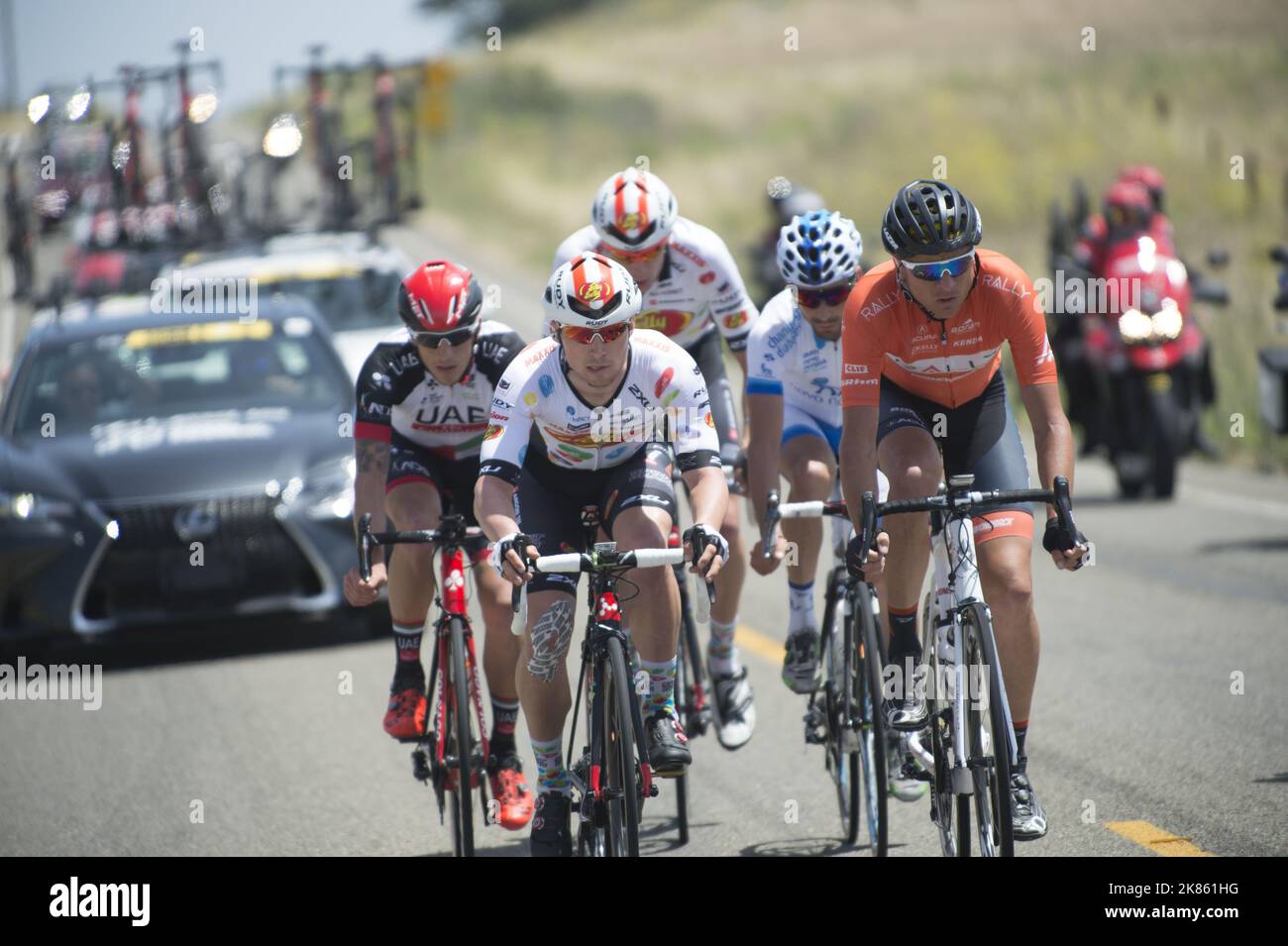 Rally's Danny Pate leads the break Stock Photo - Alamy