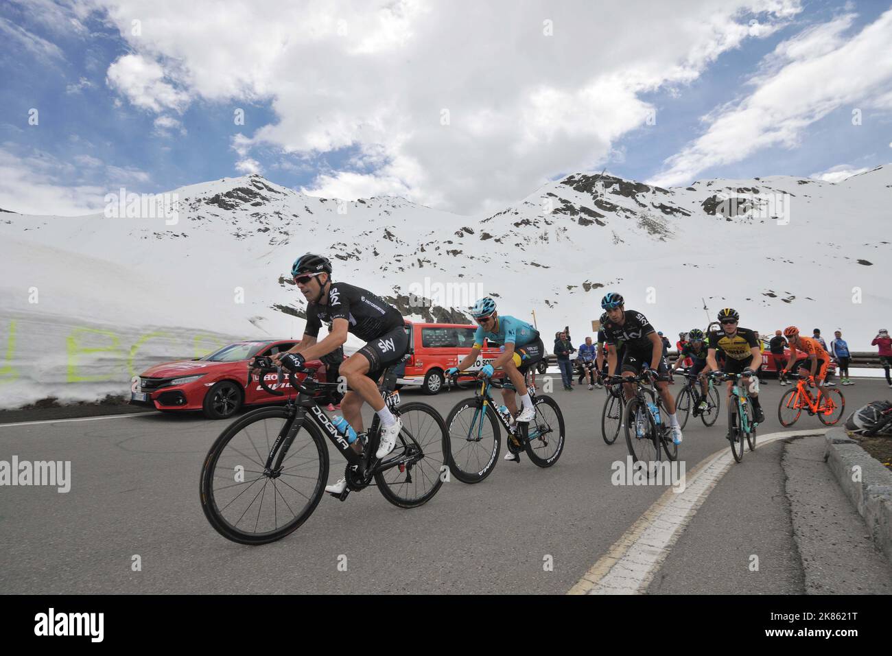 Passo dello Stelvio climb Stock Photo - Alamy