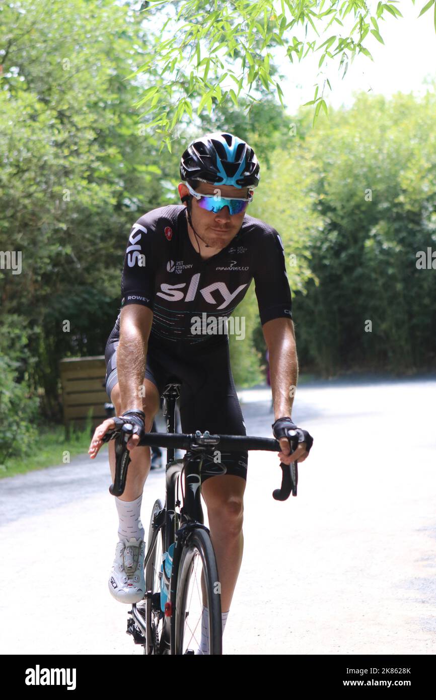 Luke Rowe of Sky GB Stock Photo - Alamy