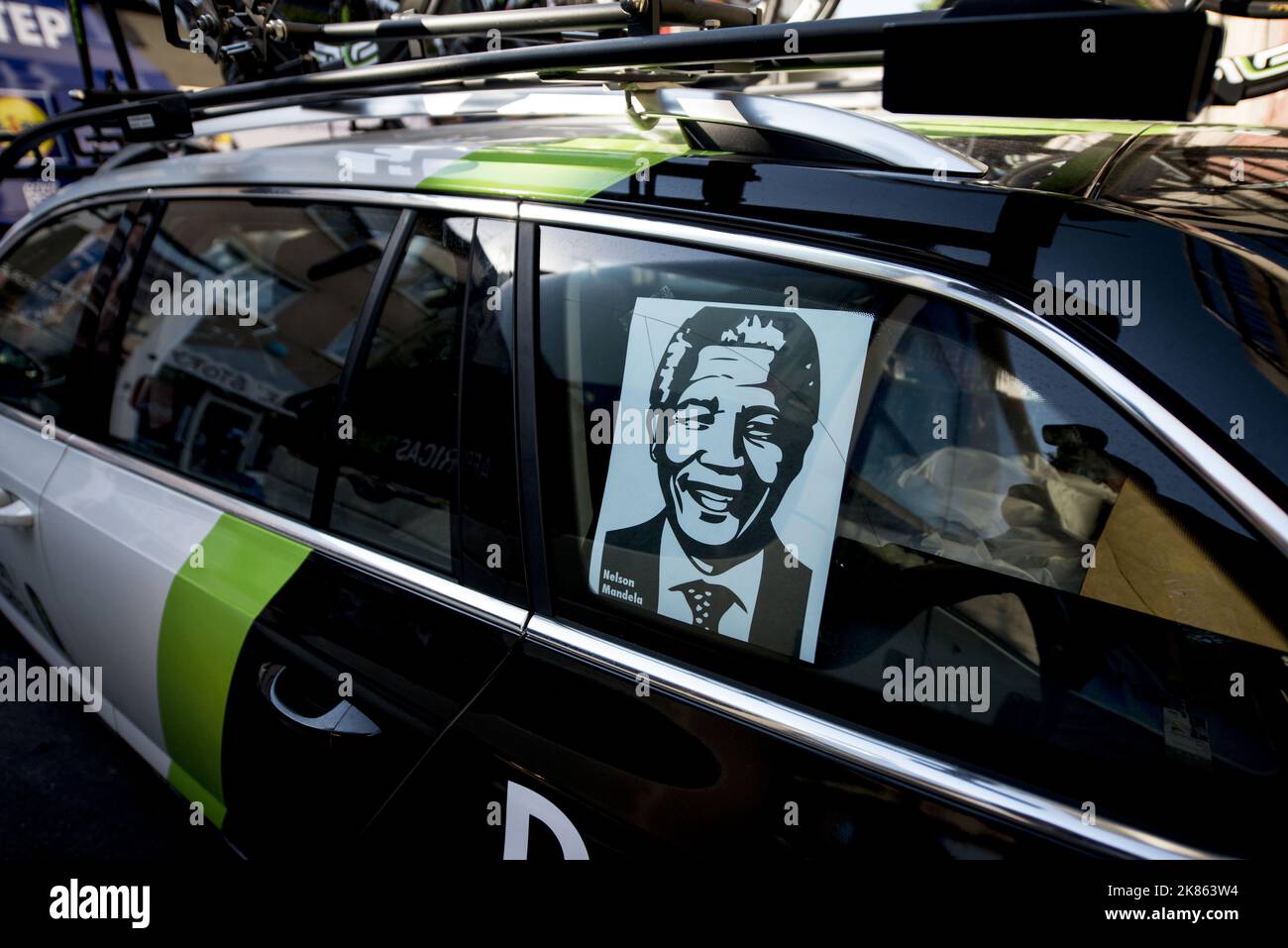 The Dimension Data team have a picture of Nelson Mandela for Nelson ...