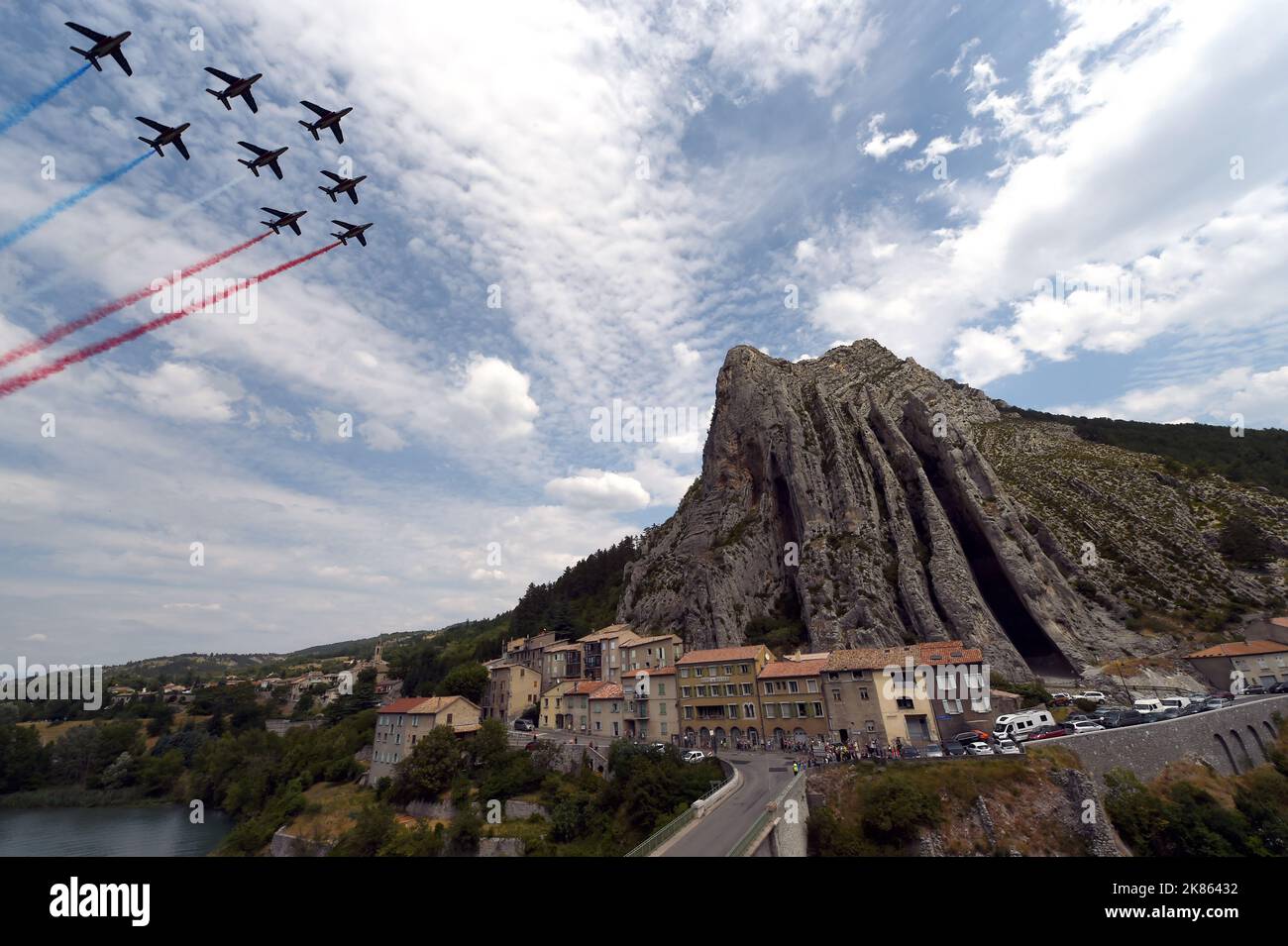 The french air force acrobatic demonstration team Patrouille de France ...