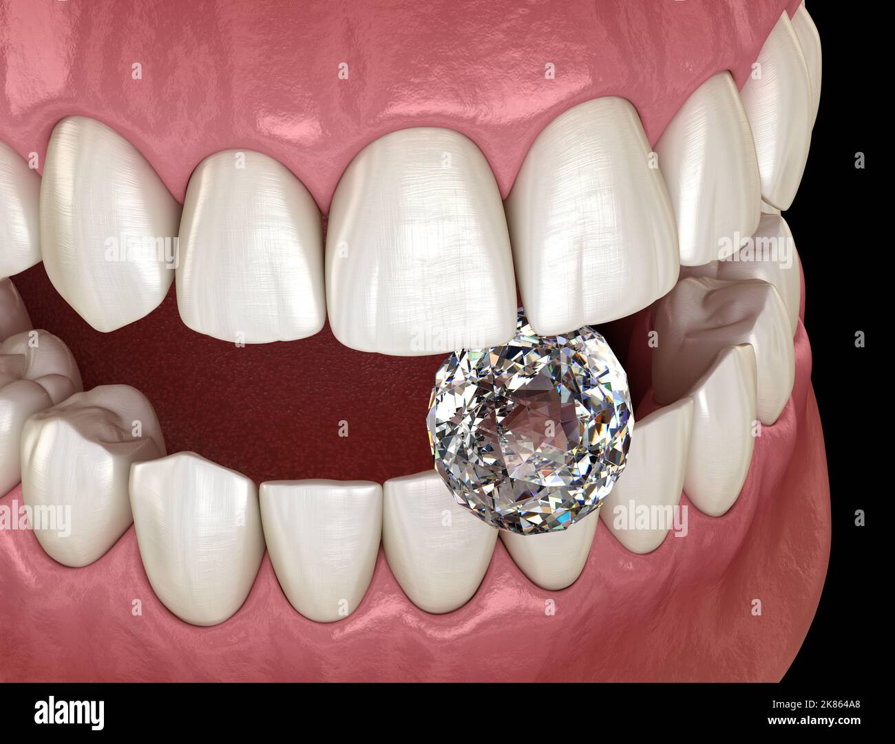 Brilliant smile, 3D illustration concept Stock Photo - Alamy