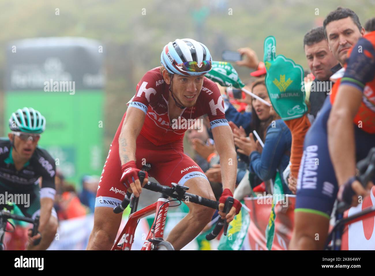 Zakarin of Russia Katusha Alpecin comes 4th in Stage 17 from Villadiego - Los Machucos of the ...