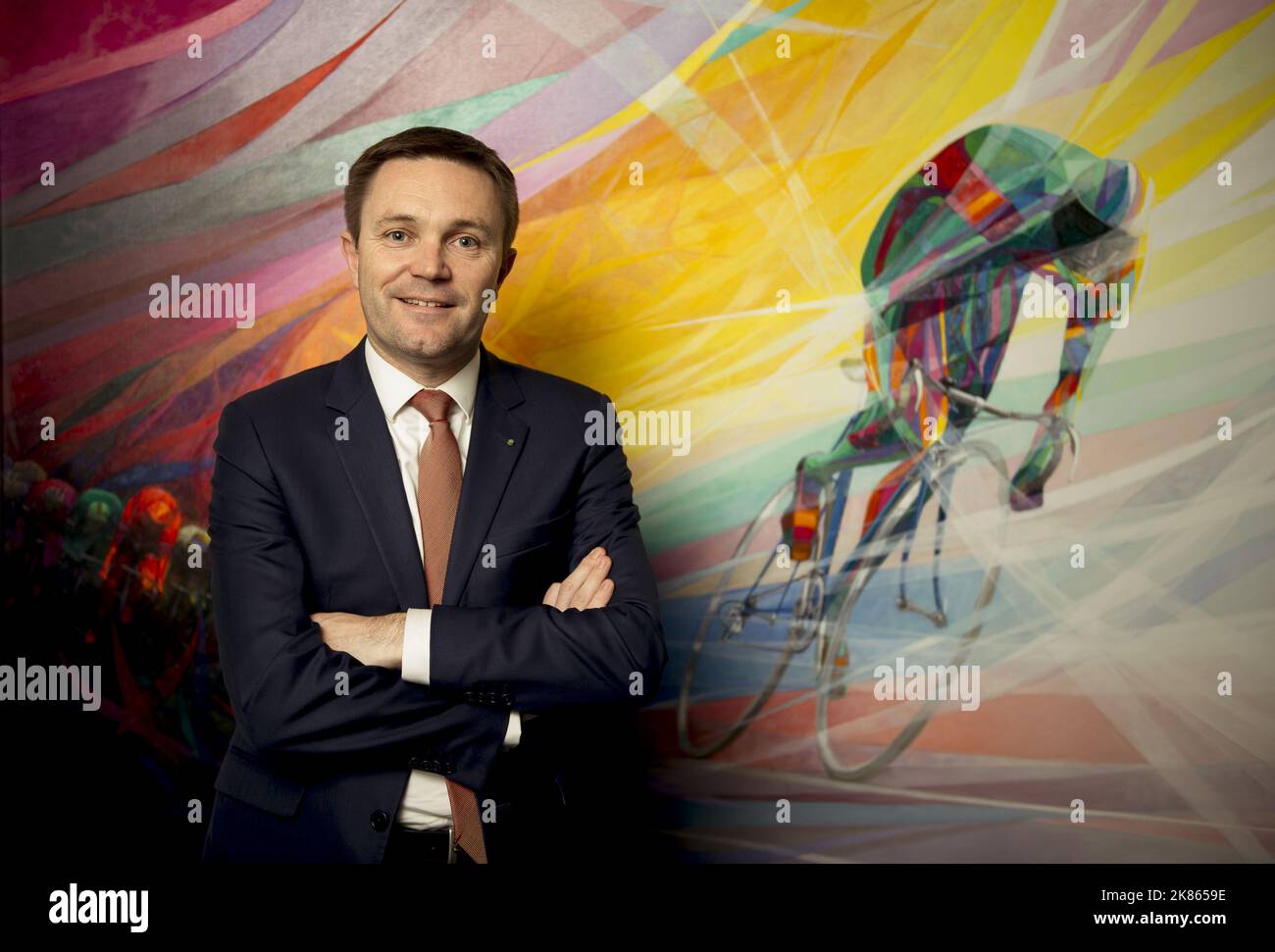 UCI President David L'Appartient at the UCI headquarters in Switzerland ...