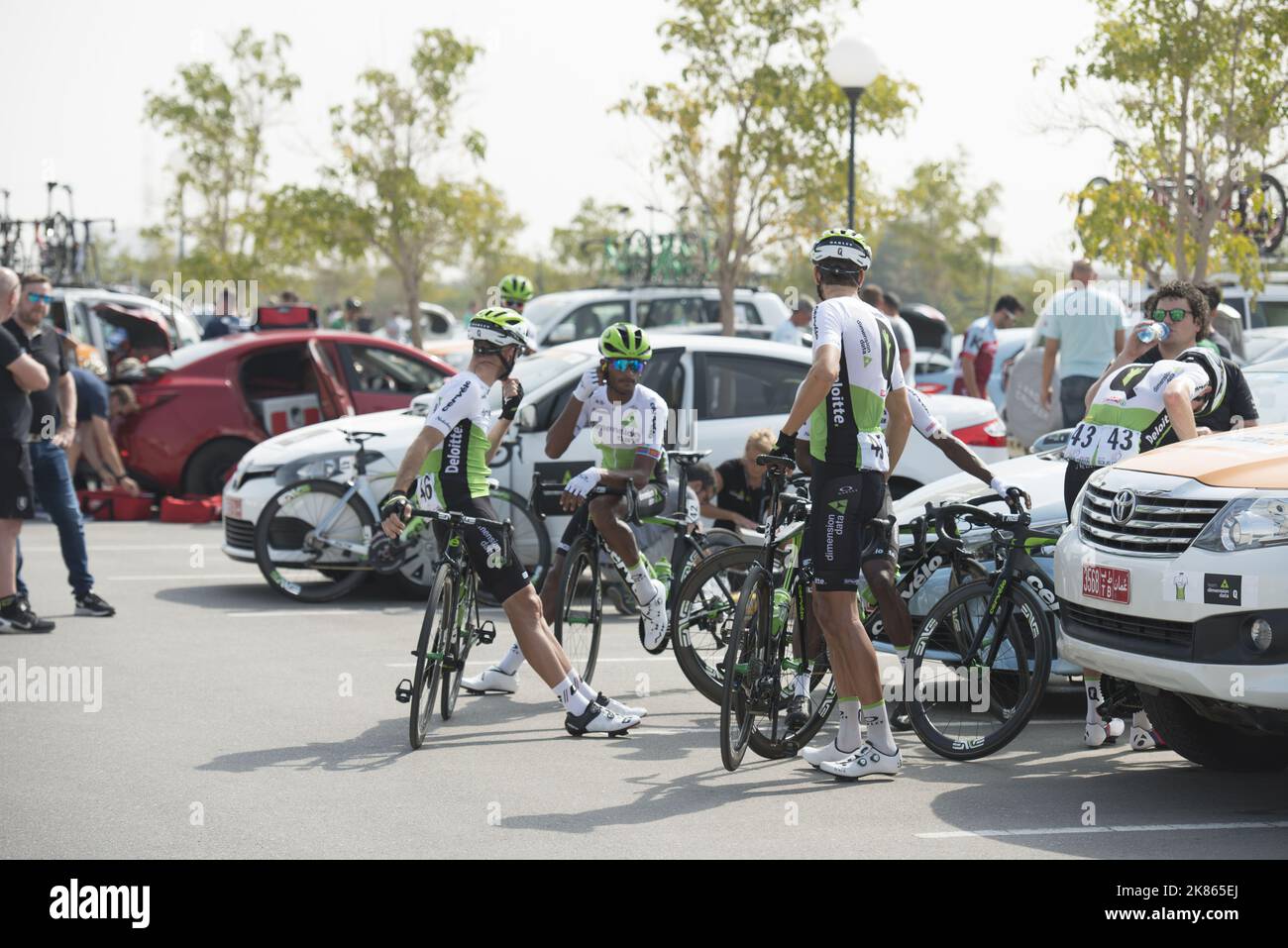 Team Dimension Data - Natnael Berhane, Scott Davies, Nocolas Dlamini ...