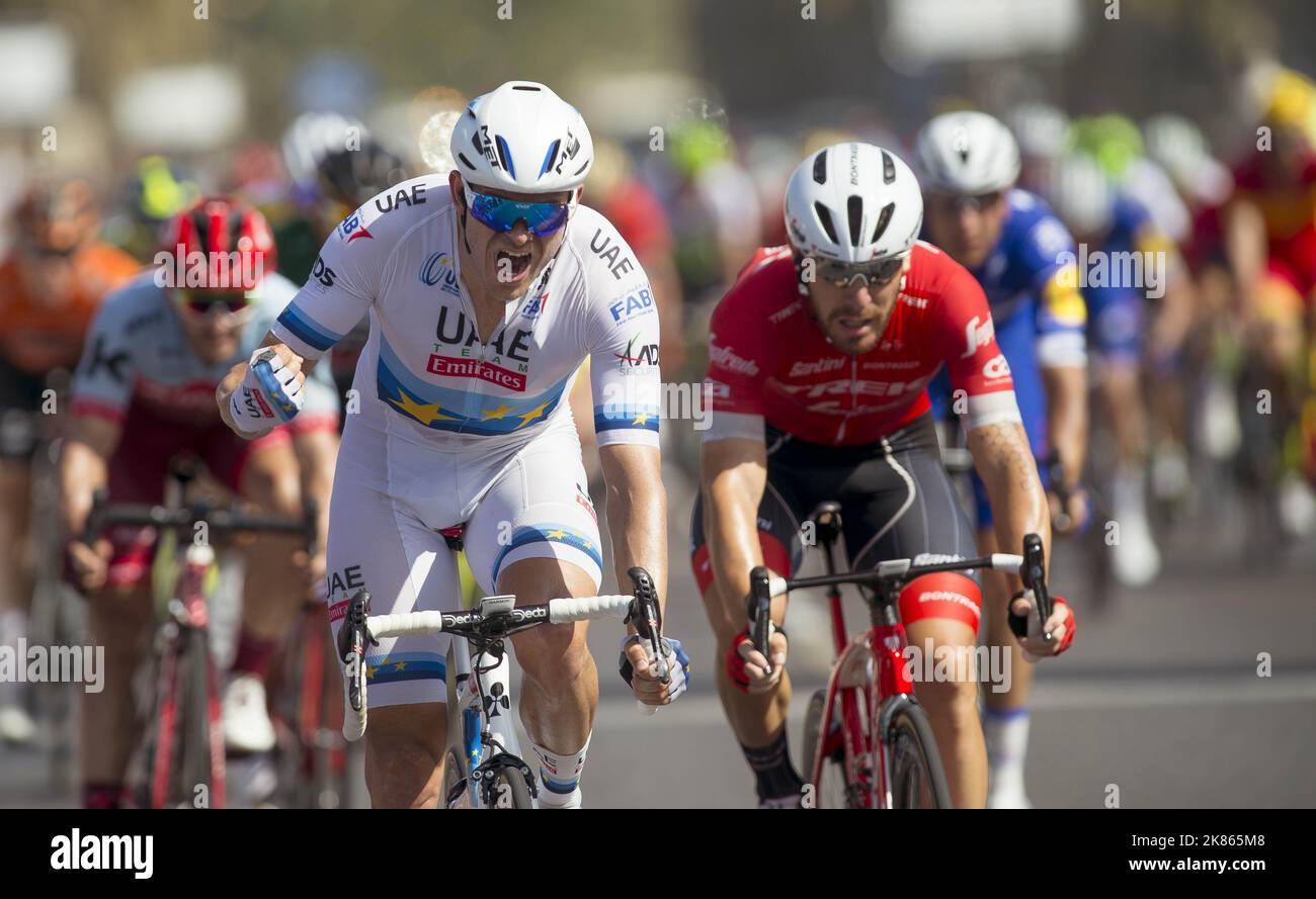 Norway's Alexander Kristoff for UAE Team Emirates wins the stage in a ...