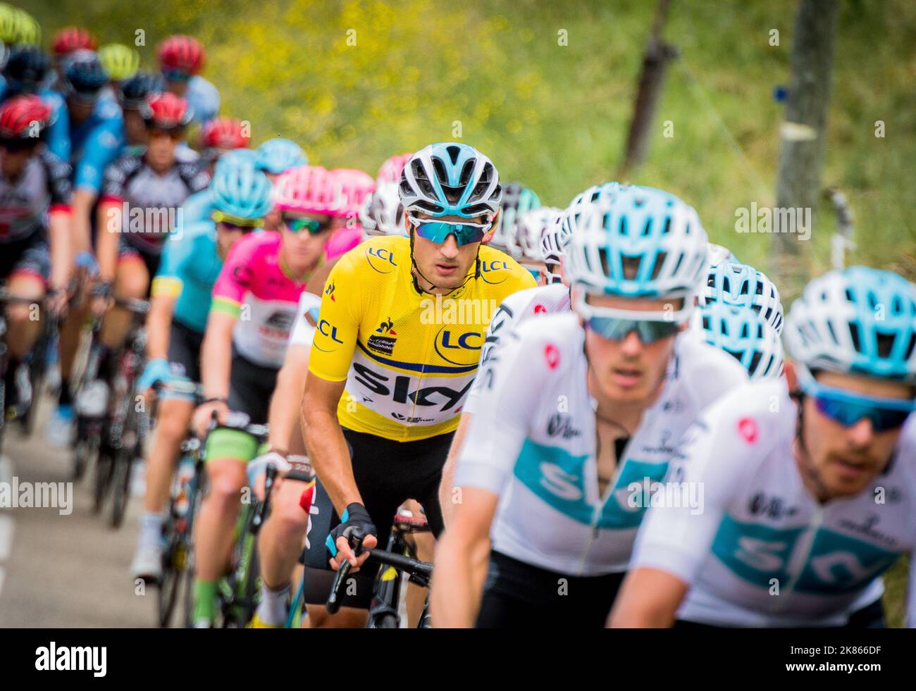 Team Sky - Gianni Moscon Stock Photo - Alamy