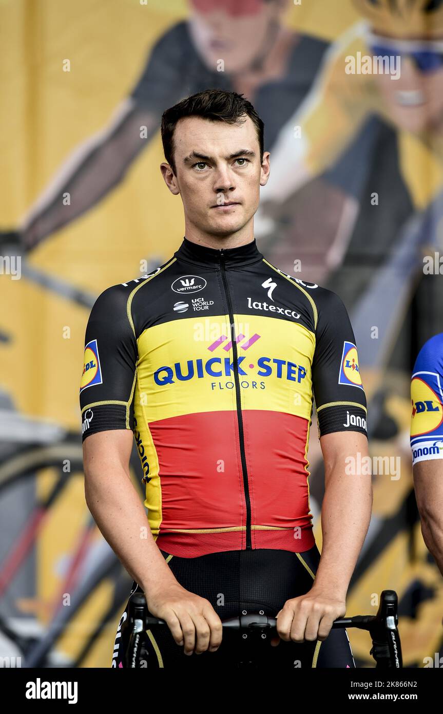 Yves Lampaert team Quick Step Floors. Tour de France 2018 - Opening ...
