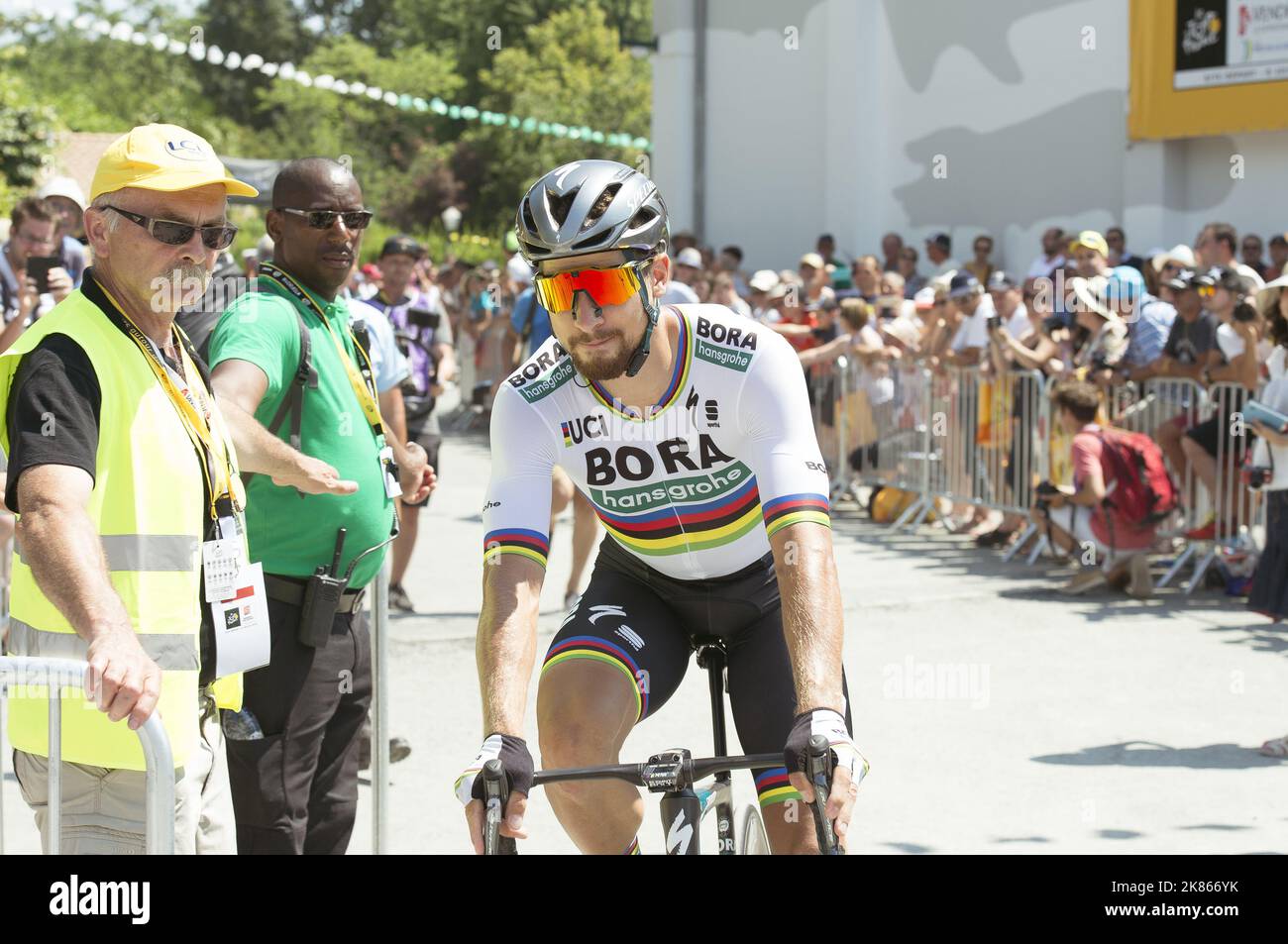Stage winner Peter Sagan at the start of the race Stock Photo - Alamy