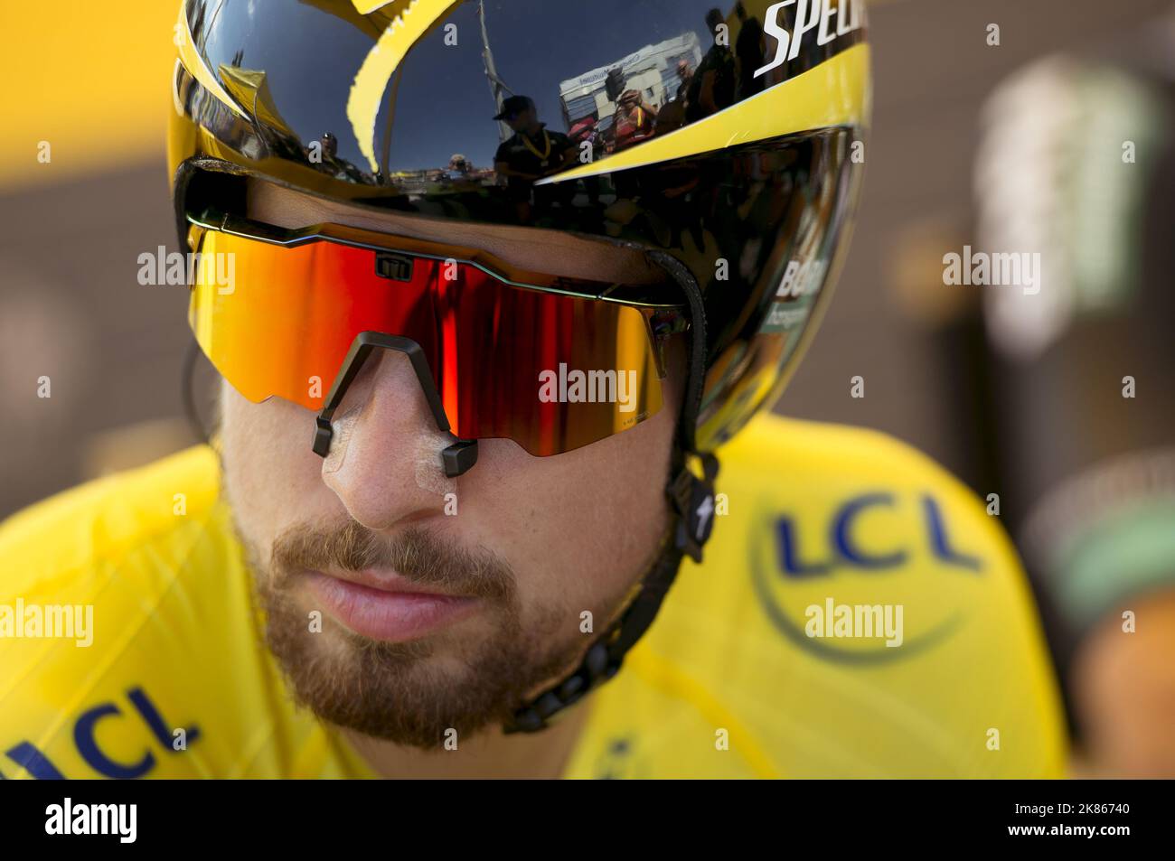 Tour de France 2018 -Stage 3 - Cholet - Team Time Trial.. Bora Hansgrohe's Peter Sagan in the ...