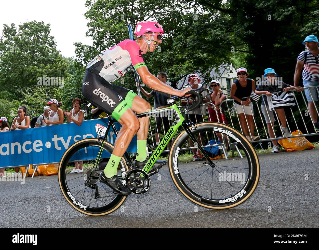 Sep Vanmarcke (EF Education First Drapac) working hard but off the pace ...