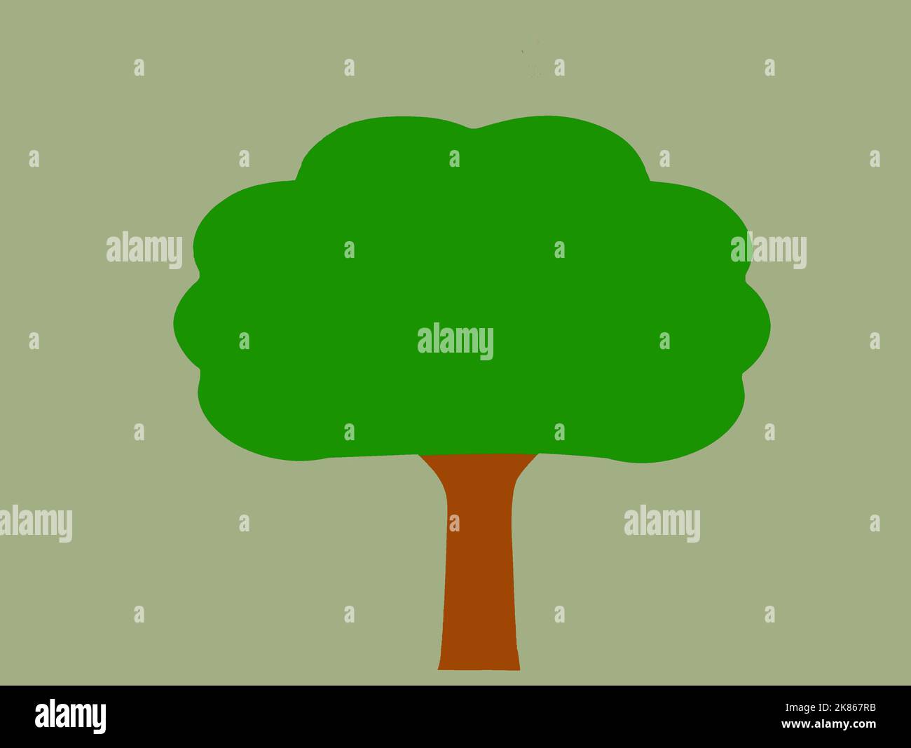 Apple tree icon graphic design, single tree icon image Stock Photo - Alamy