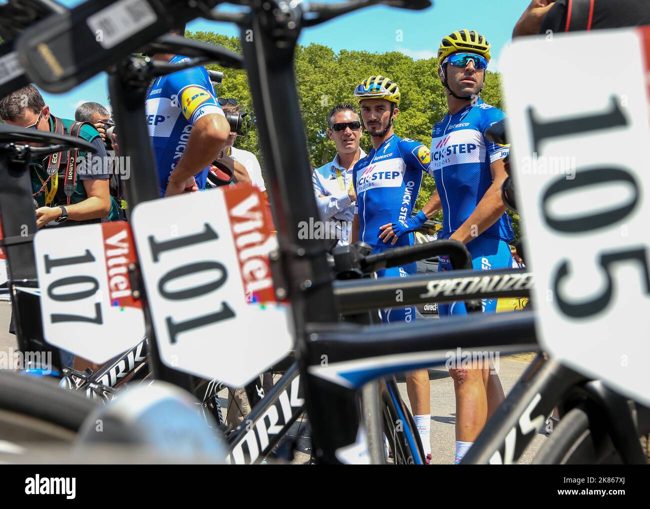 Julian Alaphilippe of Quick-step Floors during Stage 10 of the Tour de ...