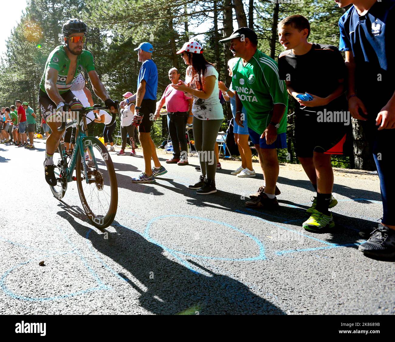 Peter Sagan during Stage 14 of the Tour de France, from Saint-Paul ...
