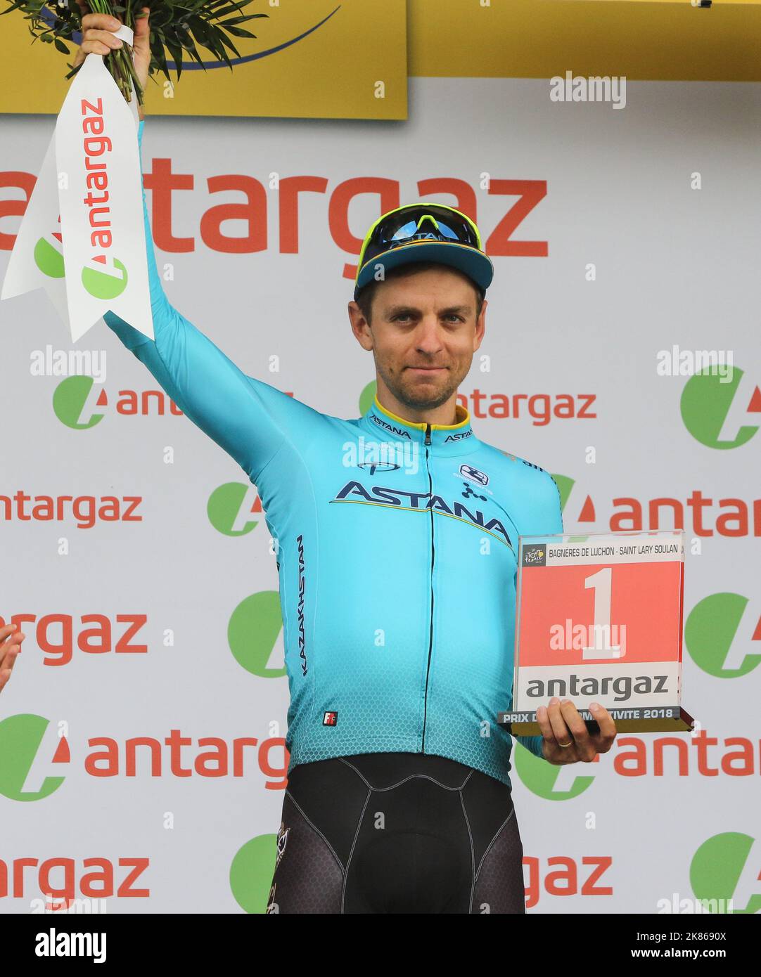 Tanel Kangert Astana Estonia wins todays combativity prize on stage 17 ...