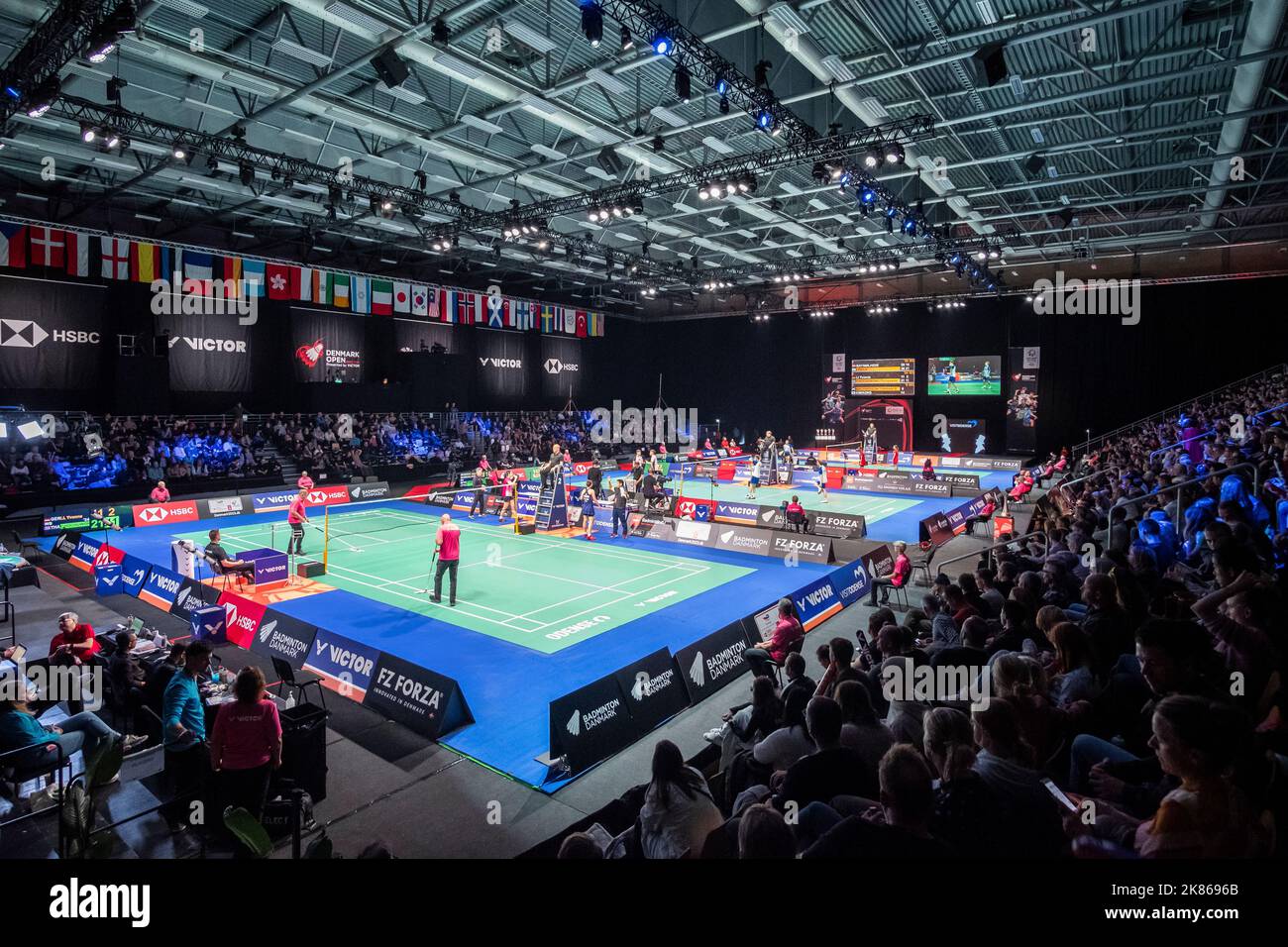 Odense, Denmark. 20th Oct, 2022. The international badminton tournament ...